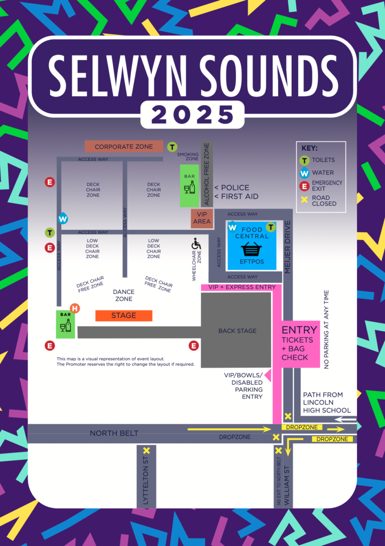 Venue Map - Selwyn Sounds 2025